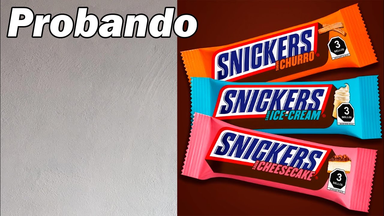 Probando todos los Nuevos Sabores de Chocolate Snickers 2025 - YouTube