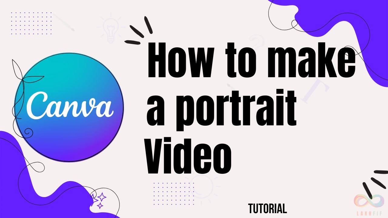 How to make a portrait video in Canva - YouTube