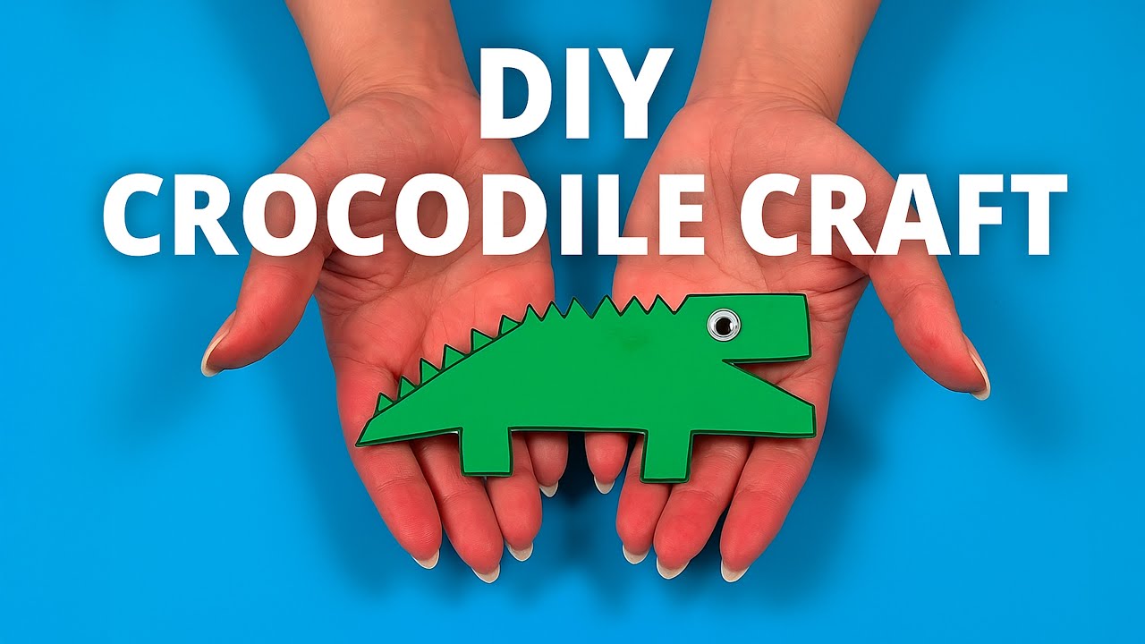 DIY Crocodile Craft for Kids | Easy Animal Craft with Paper 🐊 #diy # ...