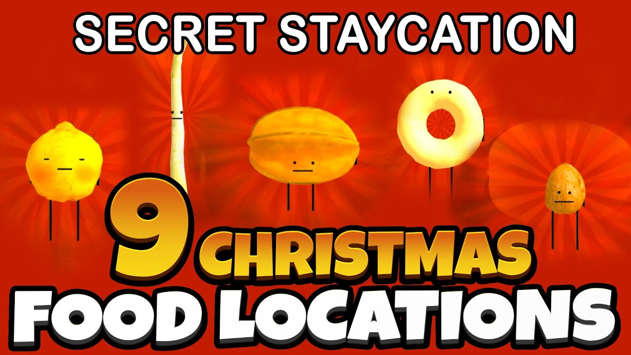 Secret Staycation Christmas Food Locations - All 9 | Roblox - YouTube