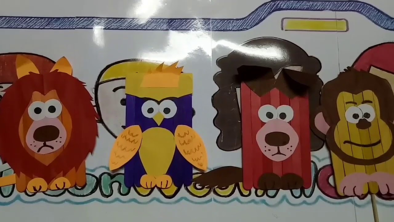 Popsicle Stick animals - YouTube