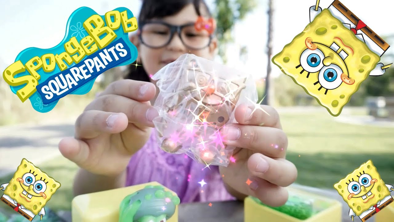 SpongeBob Slimeez Mystery Gold SpongeBob Slime found and Nickelodeon ...