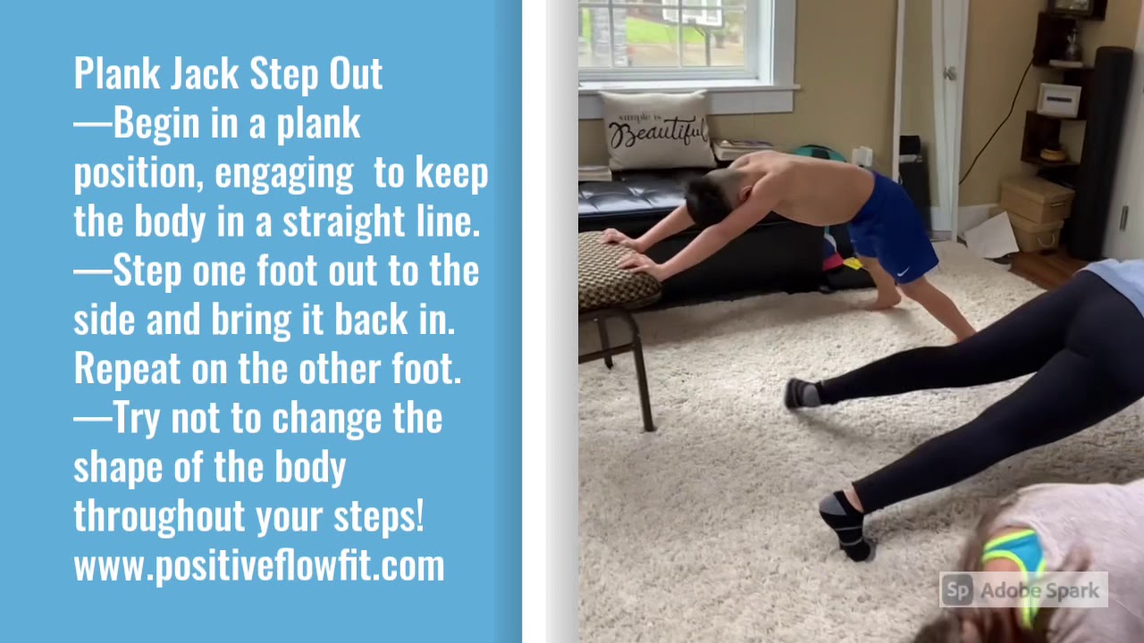 Plank Jack Step Outs - YouTube