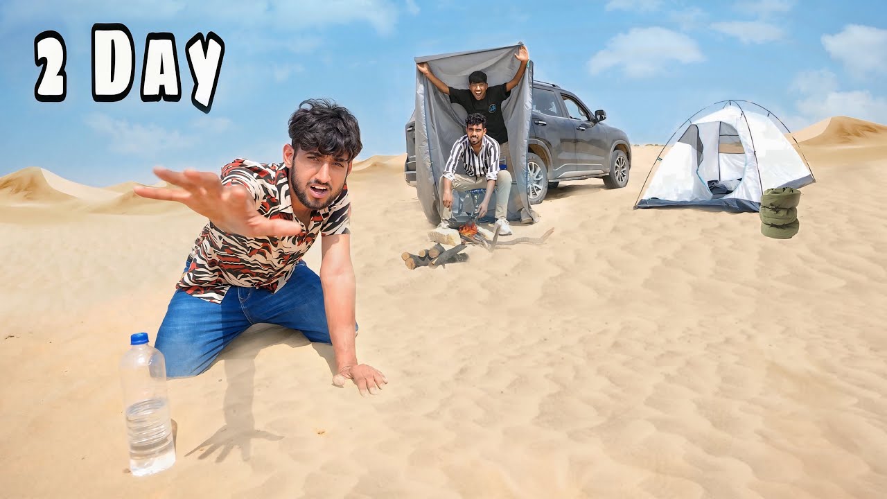 Surviving 50 hours in desert challenge gone wrong 😰 - YouTube