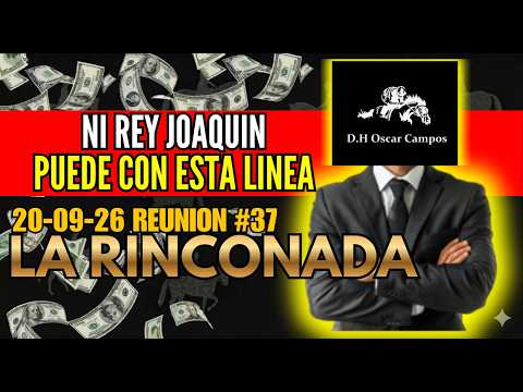 ⚠️CUIDADO con este FAVORITO: Analisis y Pronosticos La Rinconada 20 de SEPTIEMBRE 2026 - REUNION #37