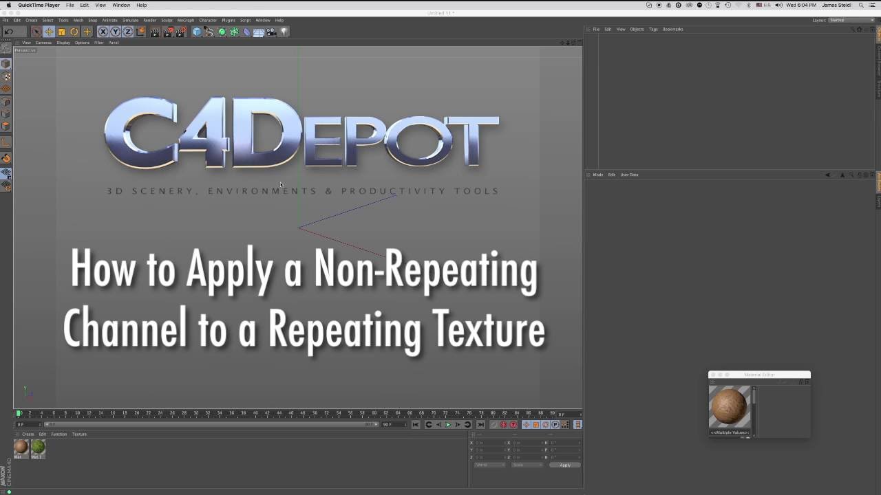 How to apply a non-repeating channel to a repeating texture map in ...