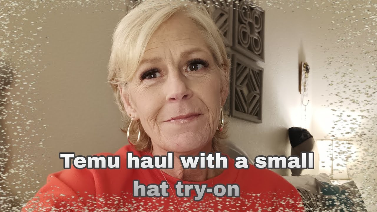 Temu haul with a small hat try-on 🤍 - YouTube