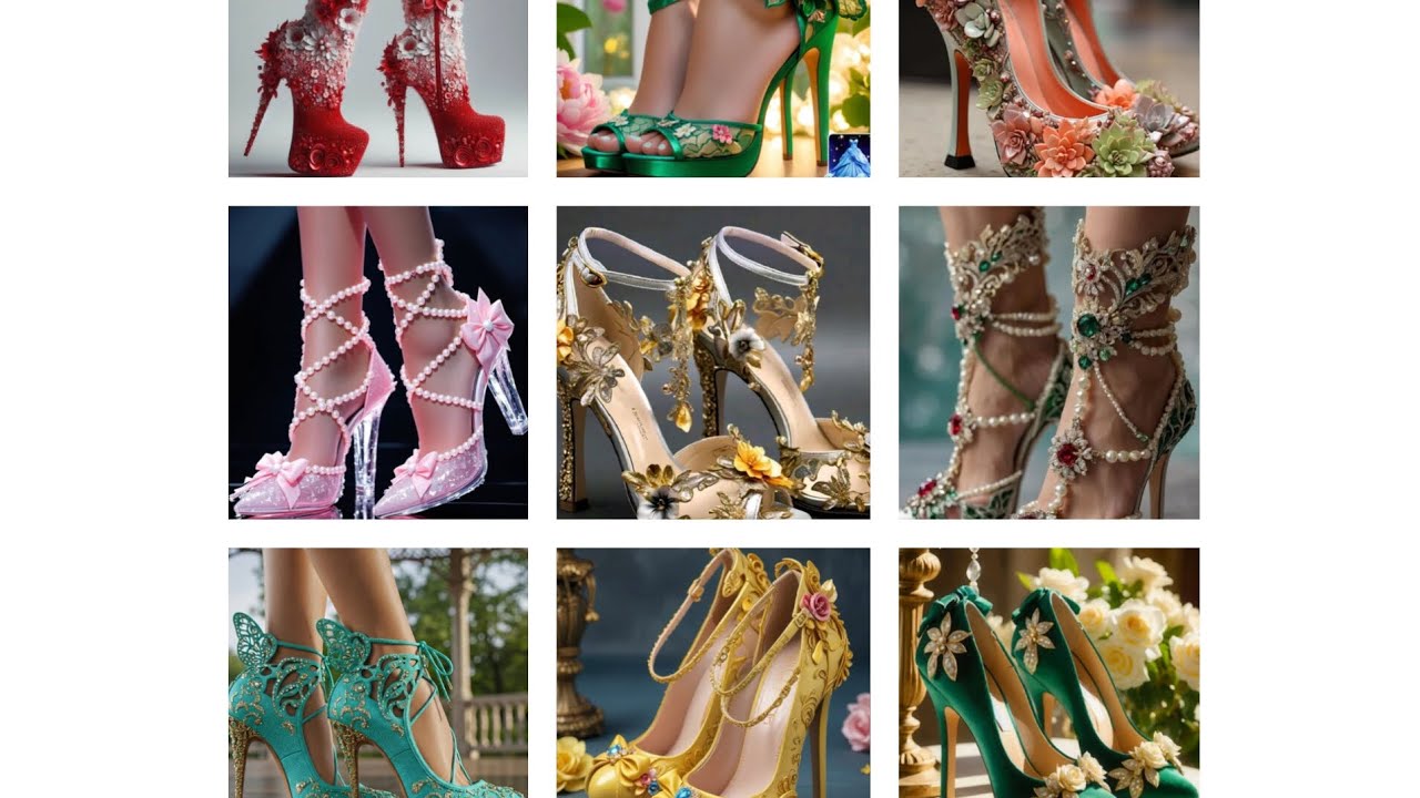 Blossom 🌼🌸🌸🌼🌹 flowers 🌻 Nature inspired heels 👠 collection Ameging ...