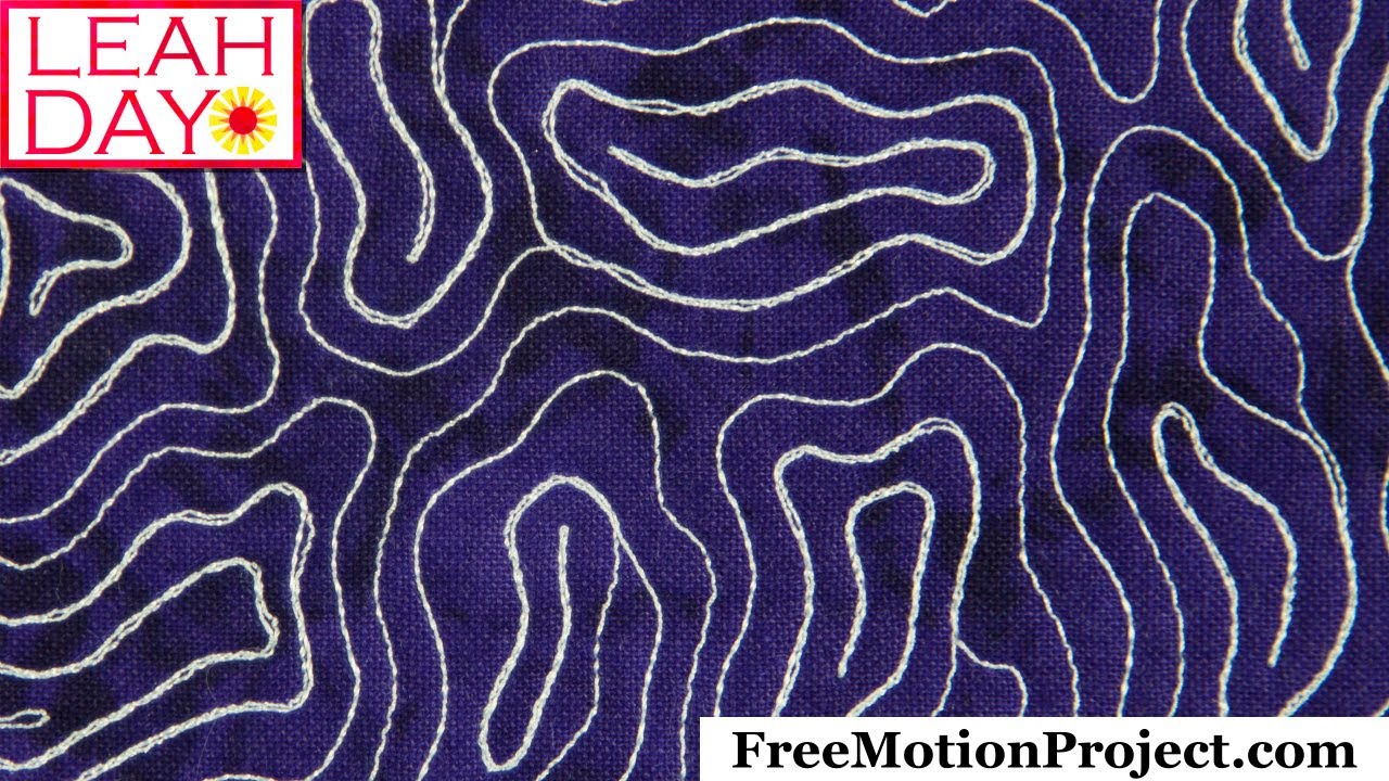 How to Quilt an Easy Wiggly Spiral Oil Slick Quilting Pattern - YouTube