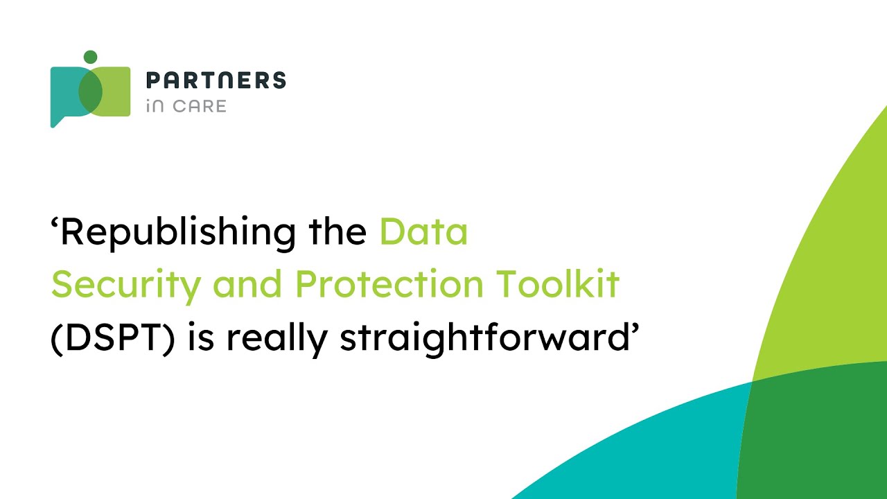 Republishing the Data Security Protection Toolkit (DSPT) is a really ...