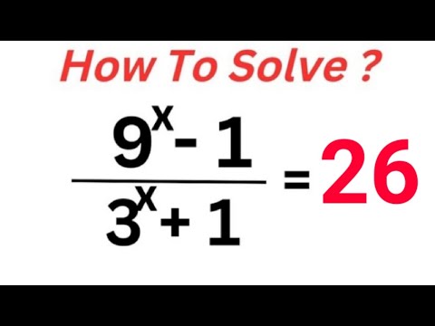 A Nice Exponents Problem ¦ x= ? - YouTube