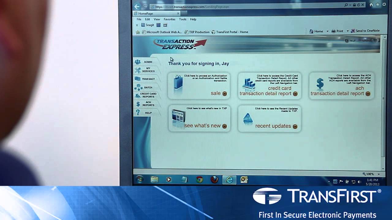 Transaction Express Payment Gateway -- Activation - YouTube