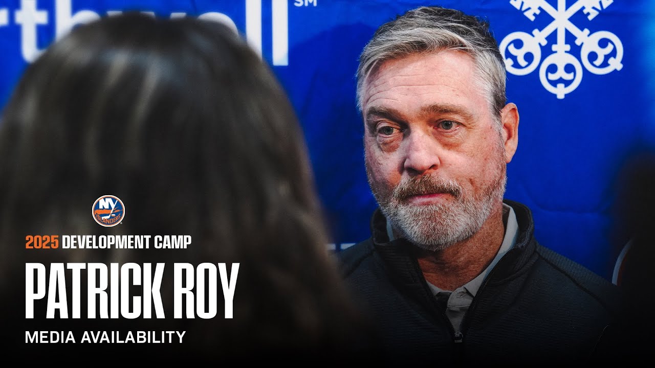 Patrick Roy Reacts to Islanders Development Camp | 2025 Media Availability - YouTube