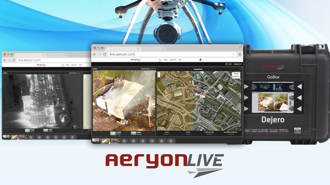AeryonLive - Real-time Distribution of UAS Video and Telemetry - YouTube