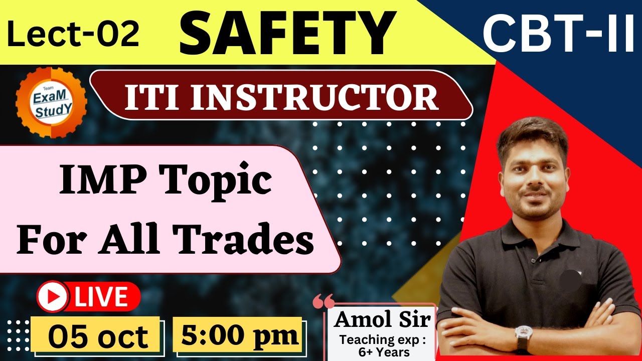 Lect 02 | SAFETY | IMP Topic For All Trades Of Mech |Prod |Auto - YouTube