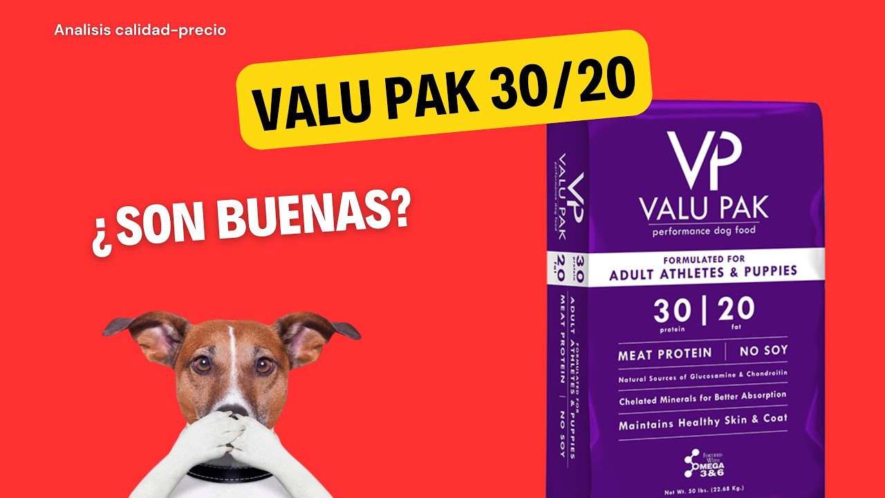 Análisis de alimento para perro: Valu Pak 30/20 - YouTube