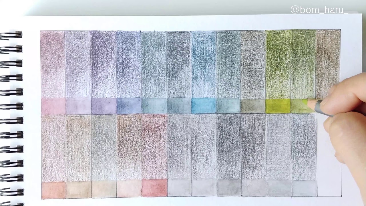 Derwent Graphitint 24color review - YouTube