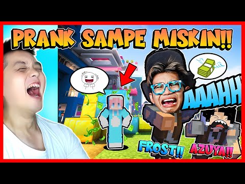 NGAKAK ABIS !! PRANK @FrostDiamond  & @azuyasurya1  SAMPAI BANGKRUT !! Feat @sapipurba  Minecraft
