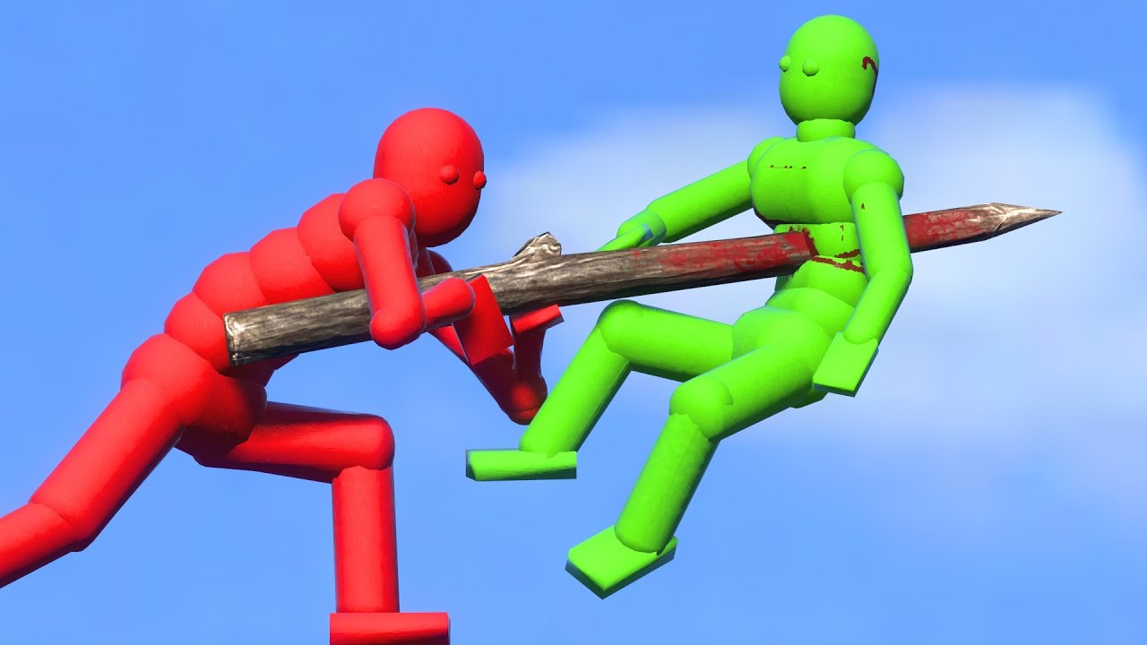 Dynamic AI Fights with Weapons in Realistic Simulations! (with Active Ragdoll Physics) - YouTube