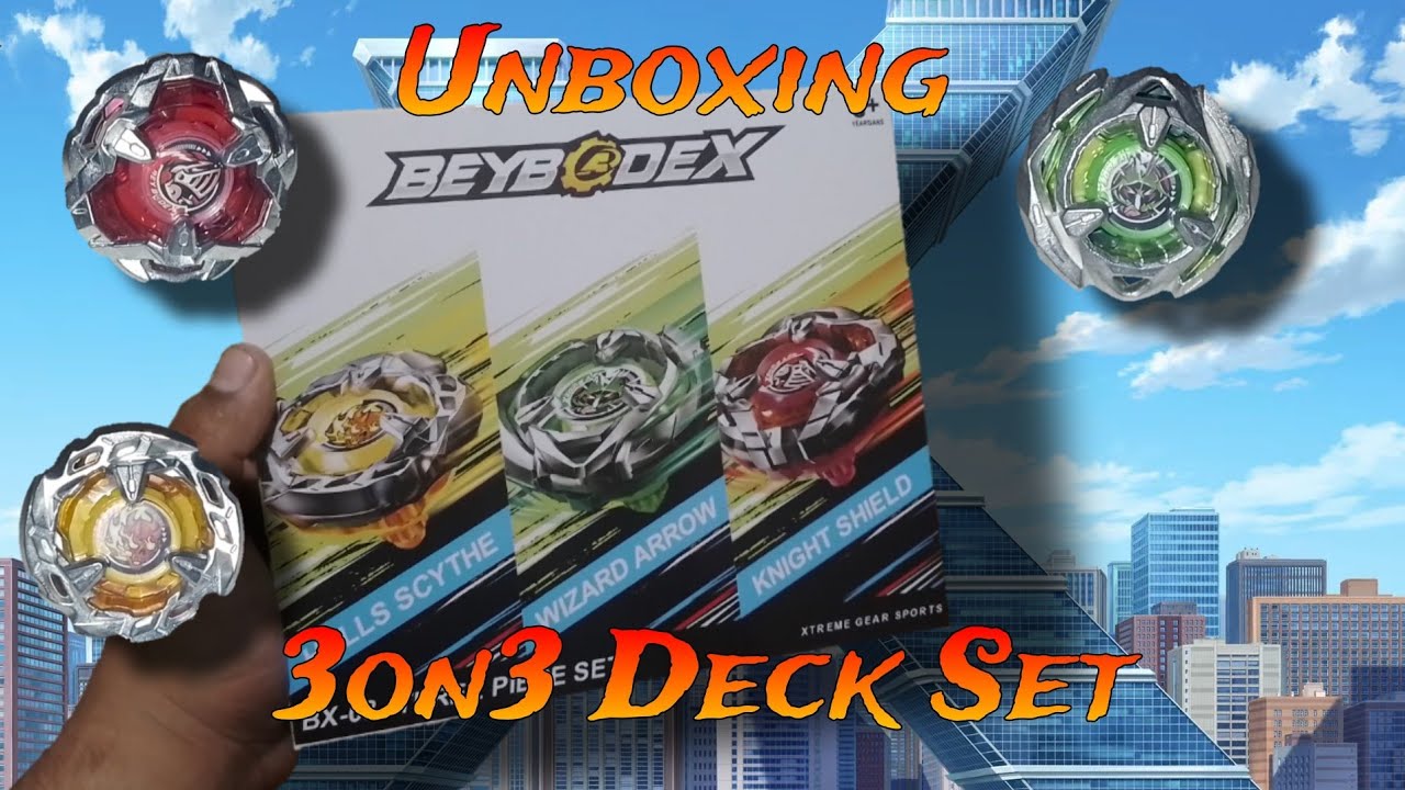 BX-08 3on3 Deck Set (Flame) UNBOXING || Beyblade X || - YouTube