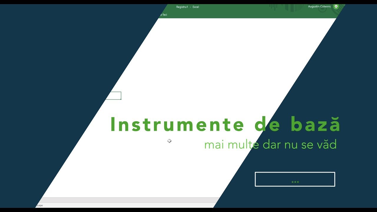 Instrumente bază în interfața Excel (curs complet 2.3) - YouTube