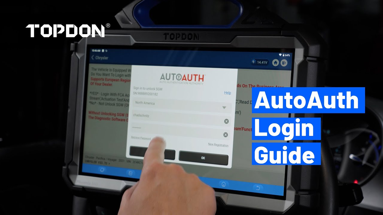 AutoAuth Login Guide for Stellantis | TOPDON Phoenix Series Secure ...