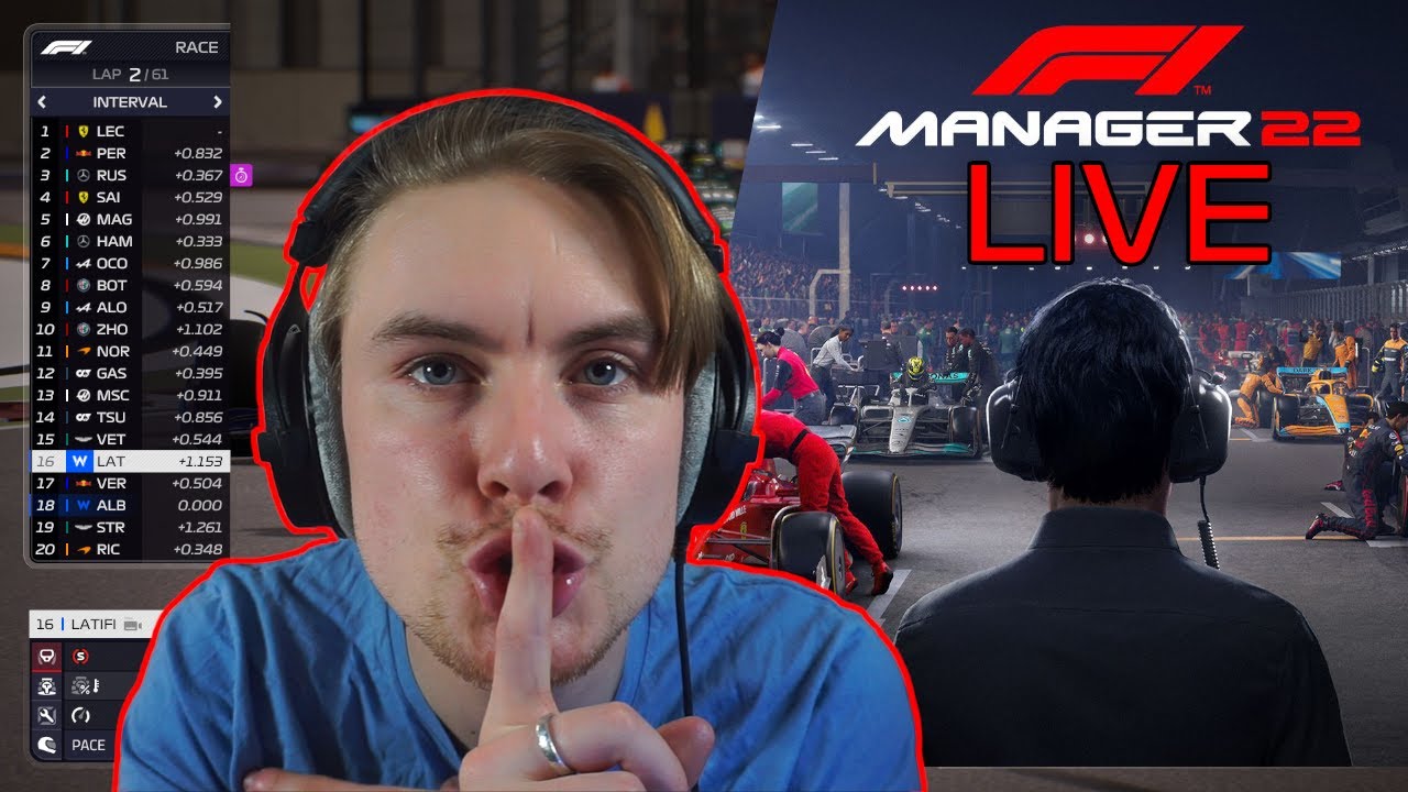 LIVE F1 Manager!! (whispered Stream!!) - YouTube