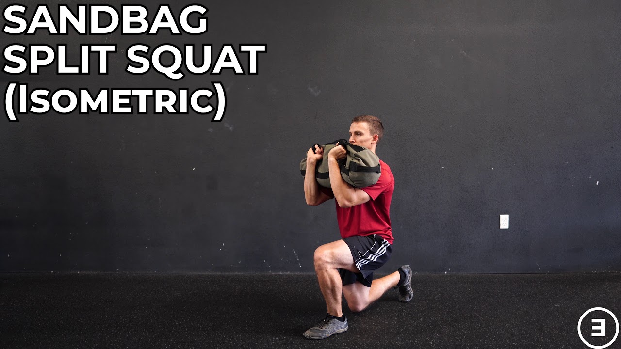 Sandbag Split Squat (Isometric) - YouTube