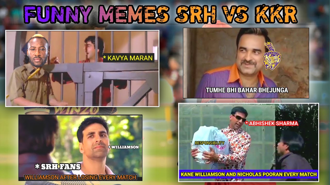 FUNNY MEMES OF KKR VS SRH MATCH 🤣 | - YouTube