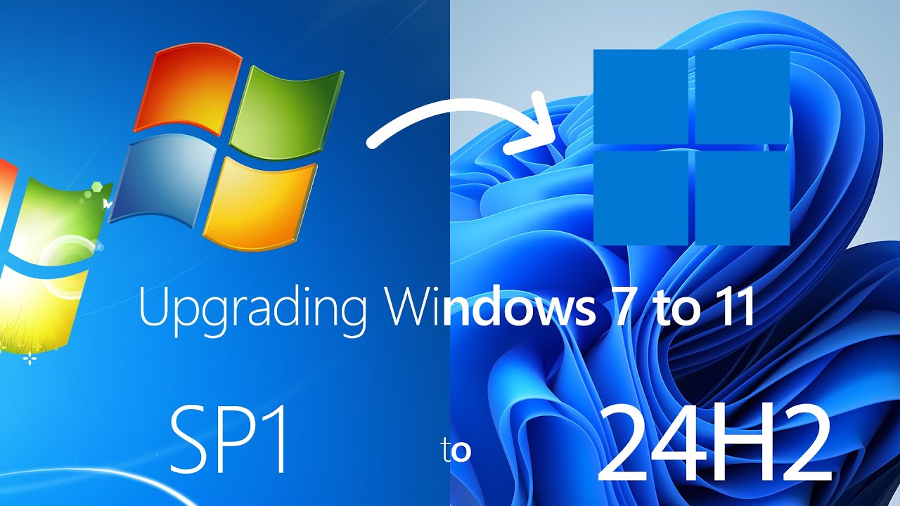 Upgrading from Windows 7 to Windows 11 24H2 - YouTube