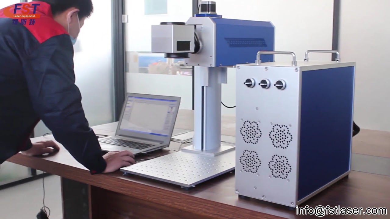 CO2 Radio Frequency Marking Machine - YouTube