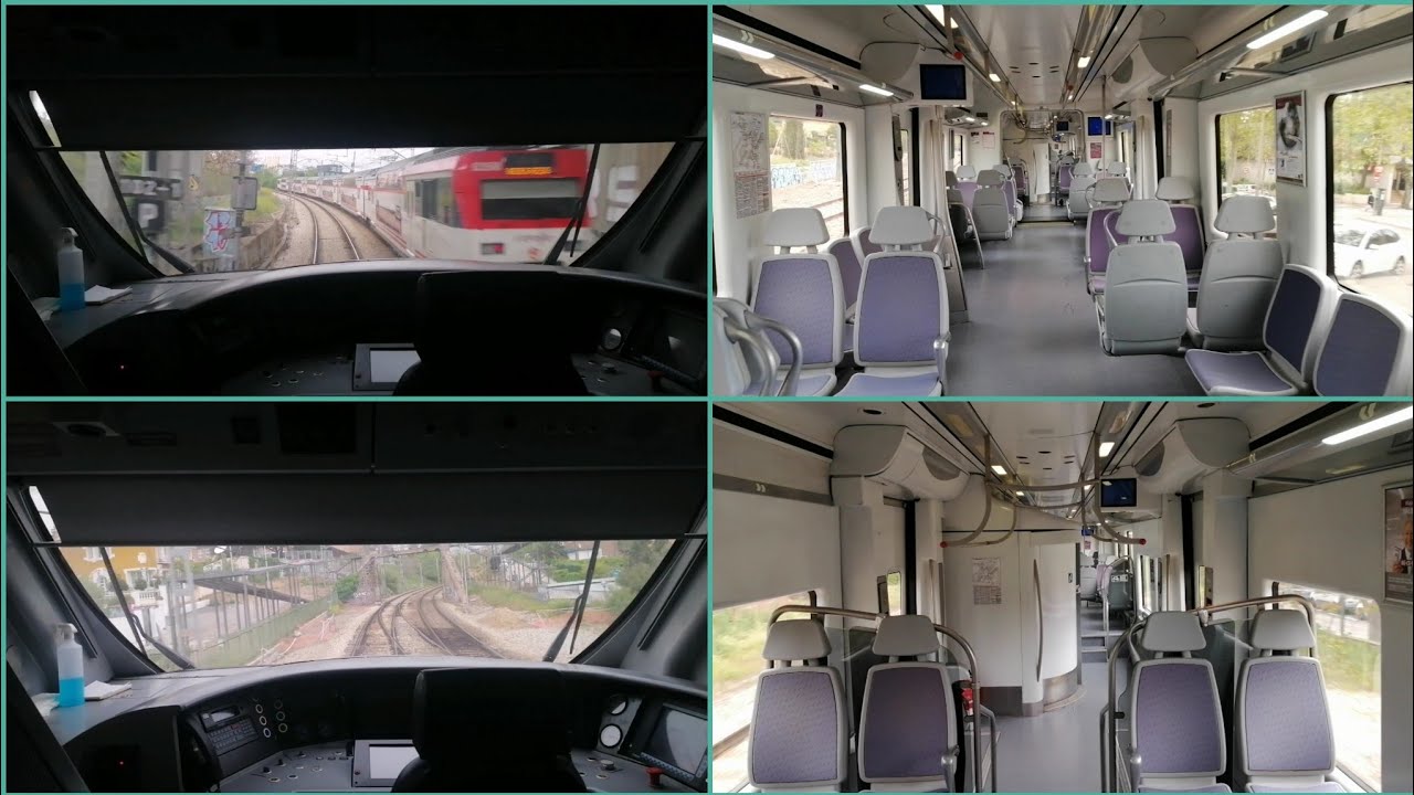 Trenes de pasajeros ~ cabina e interior de CIVIA 465 CAF Renfe / Train ...
