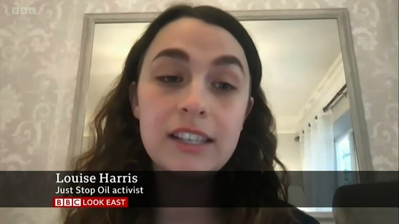 Louise Harris | BBC News Look East | 12 April 2022 | Just Stop Oil ...