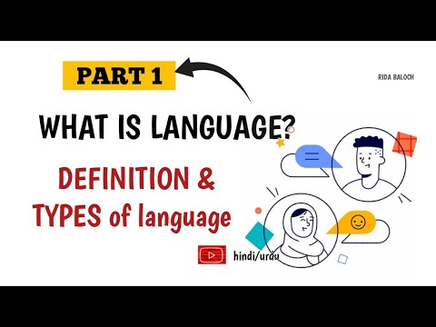 What is Language | Definition and Types of LANGUAGE | PART 1 - YouTube