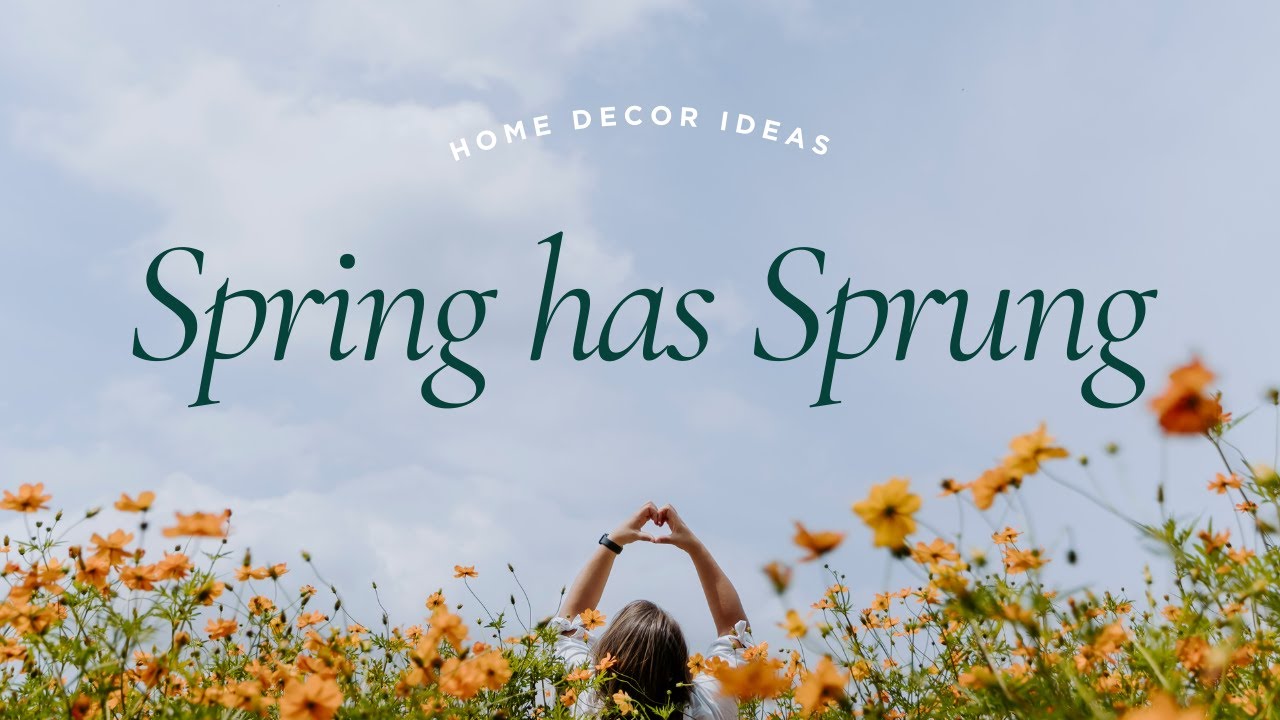 Spring has Sprung - How to decorate your home with Spring Decor - YouTube