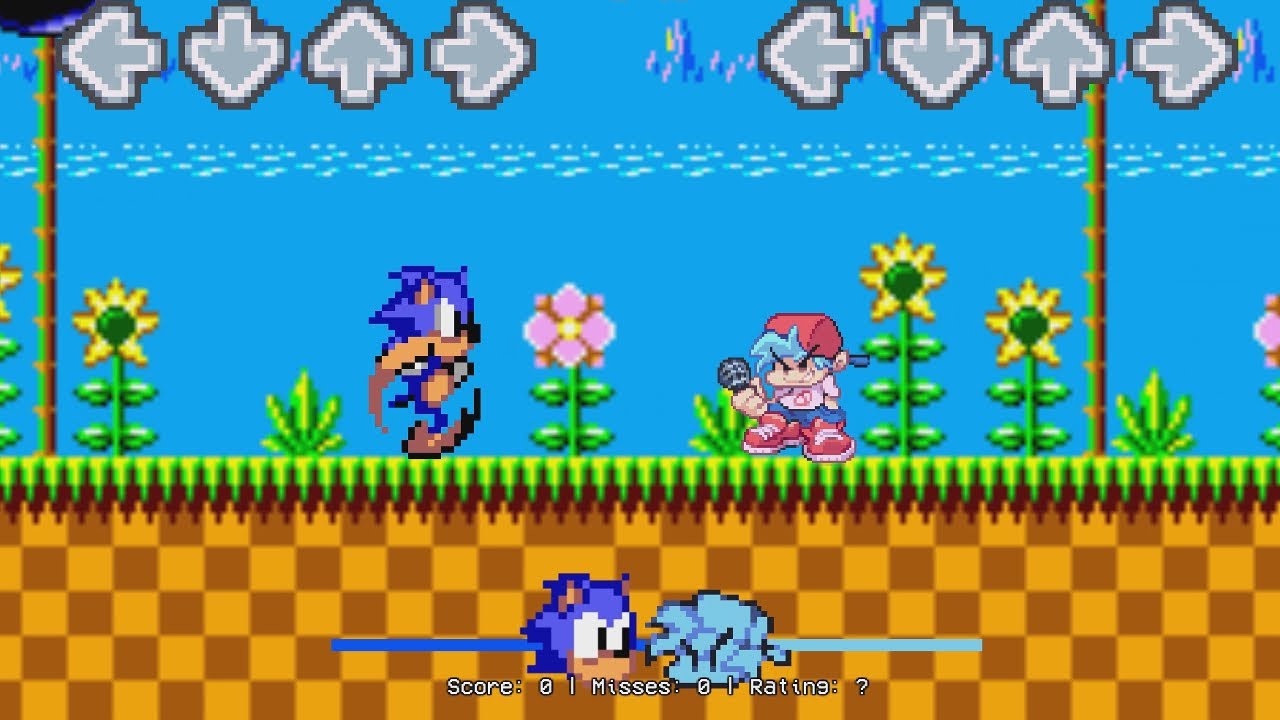 Run Sonic 8 bit Funkin - YouTube