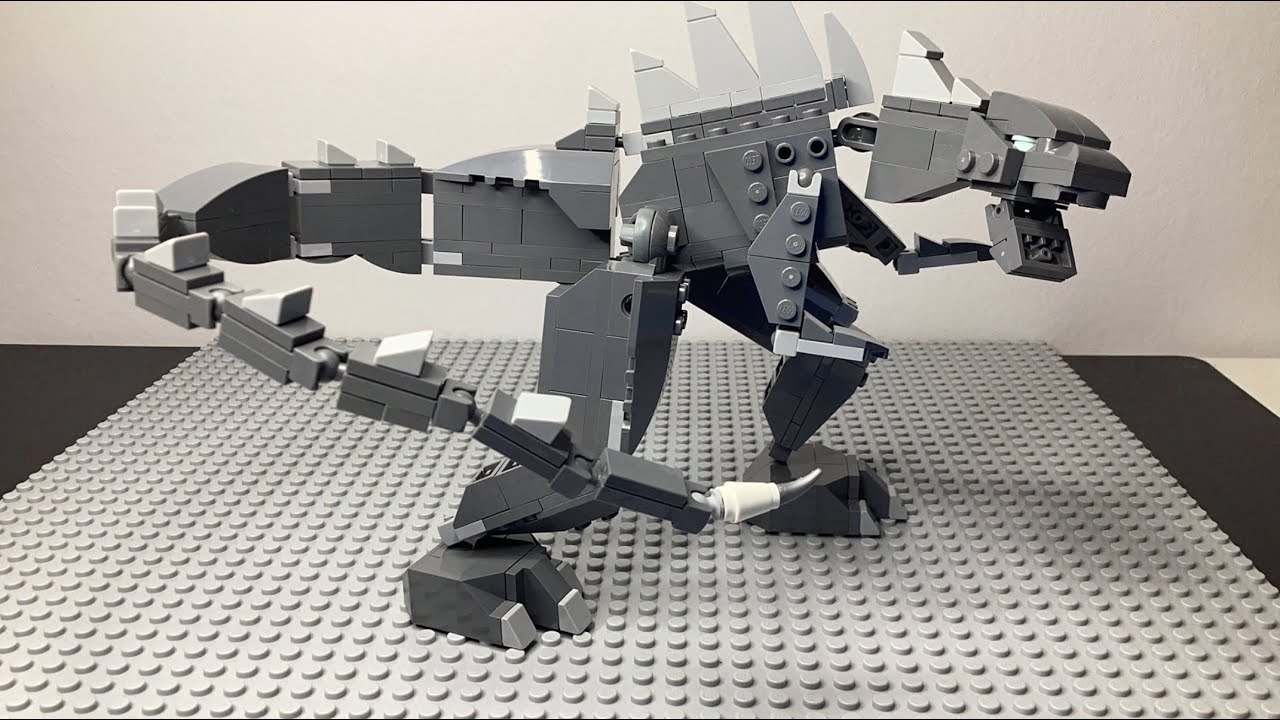 Lego Godzilla MOC tutorial animation - YouTube