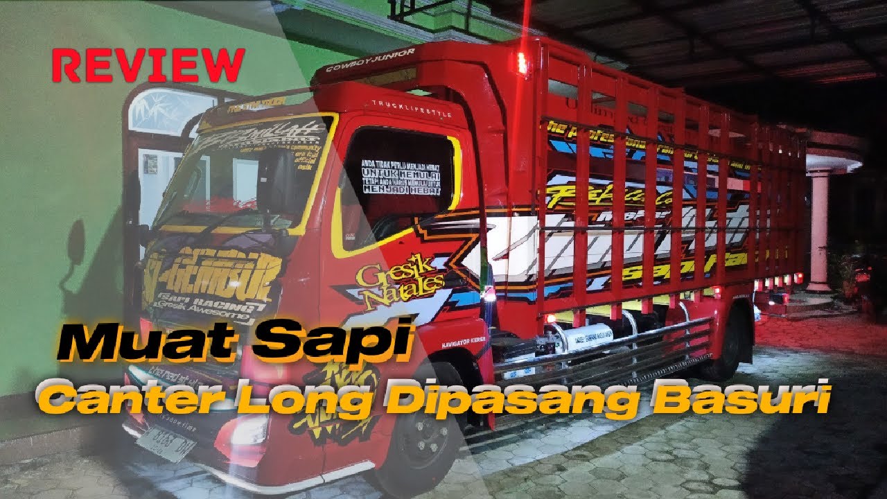 Truk Muat Sapi Di Pasang Klakson Basuri, Canter Long SiGembul ft ...