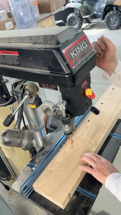 Laying out mortises & drilling the the draw bore holes with the ...