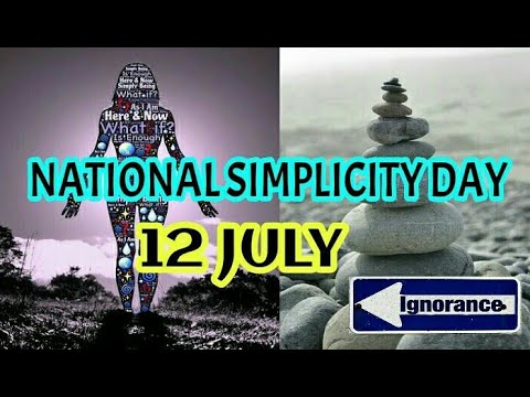 National Simplicity Day | 12 july | short video | whatsapp status - YouTube