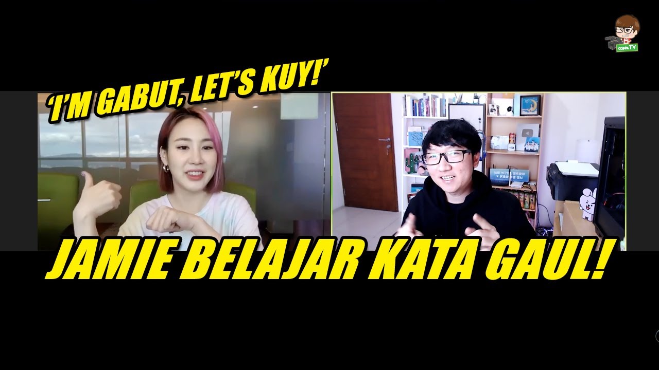 GEMOY BANGET!! JAMIE BELAJAR KATA GAUL INDONESIA! - YouTube