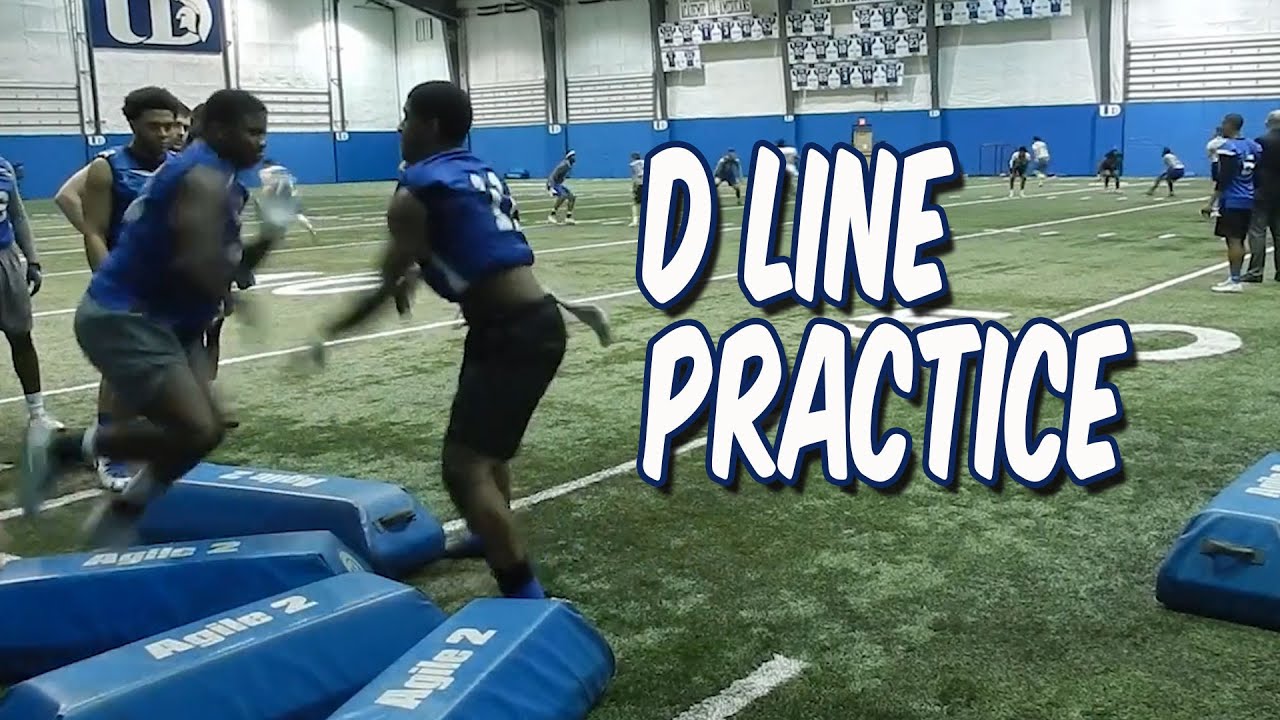 D Line Practice & Drills - Non-Padded - YouTube
