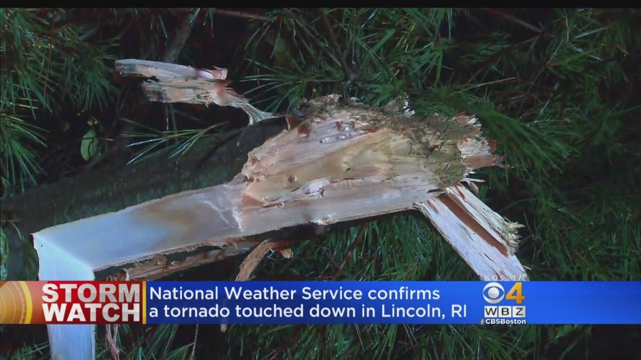 Tornado Hits Lincoln, RI - YouTube