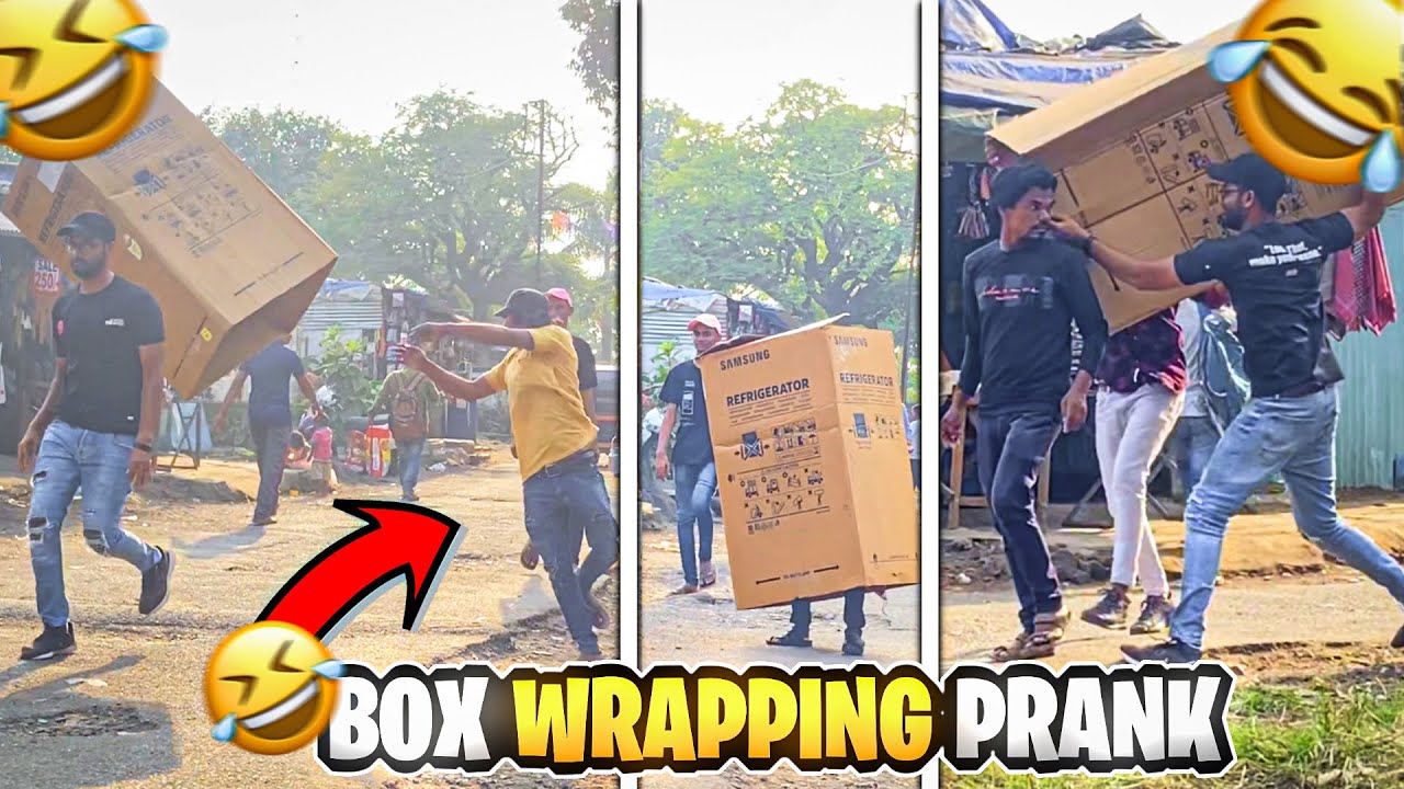 Box Wrapping Prank Part 2 | Box Wrapping Prank In Public | New Prank in ...