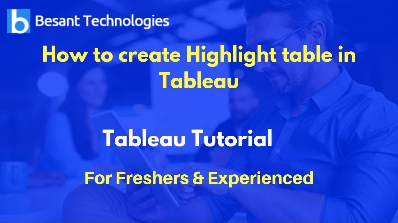 How to create Highlight table in Tableau | Tableau Tutorial For ...