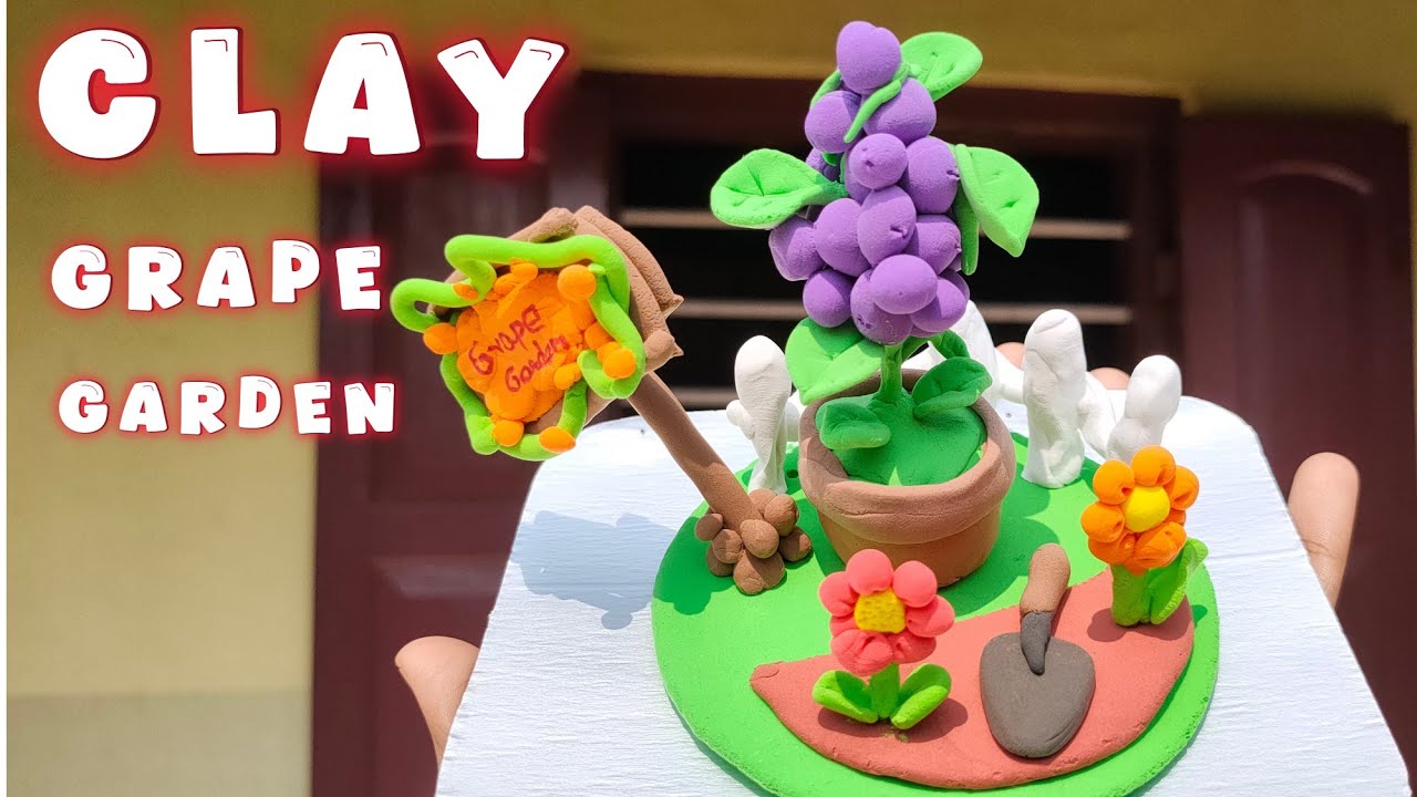 How to Make a Cute Clay Mini Garden | Step-by-Step DIY Tutorial for ...