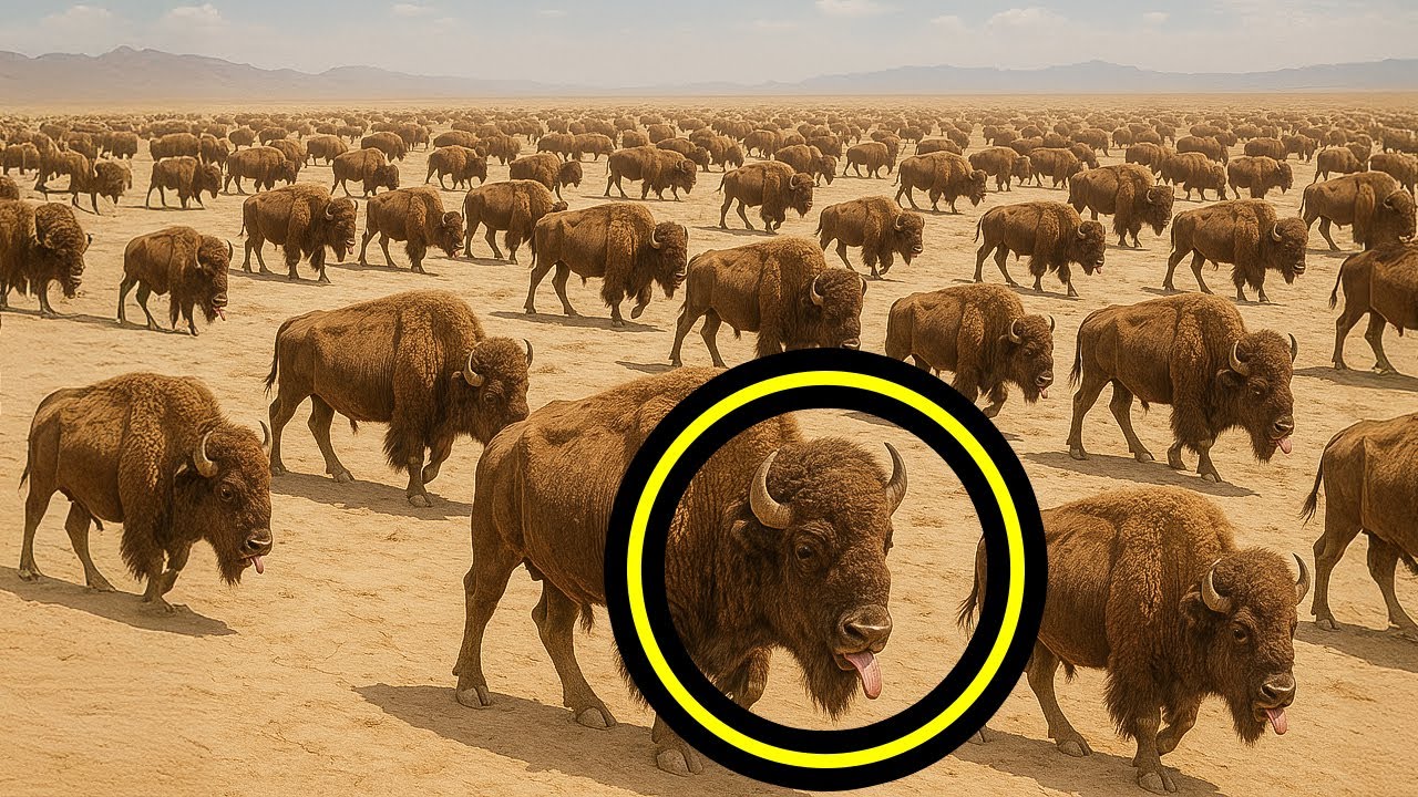 Hundreds of Bison Left in the Desert for 10 Years, The Result Shocked ...