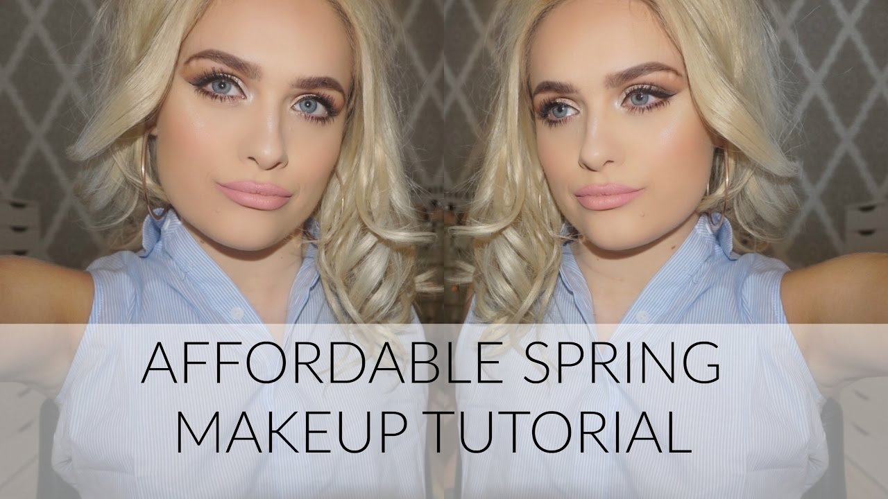AFFORDABLE SPRING MAKEUP TUTORIAL | Jordan Bone - YouTube