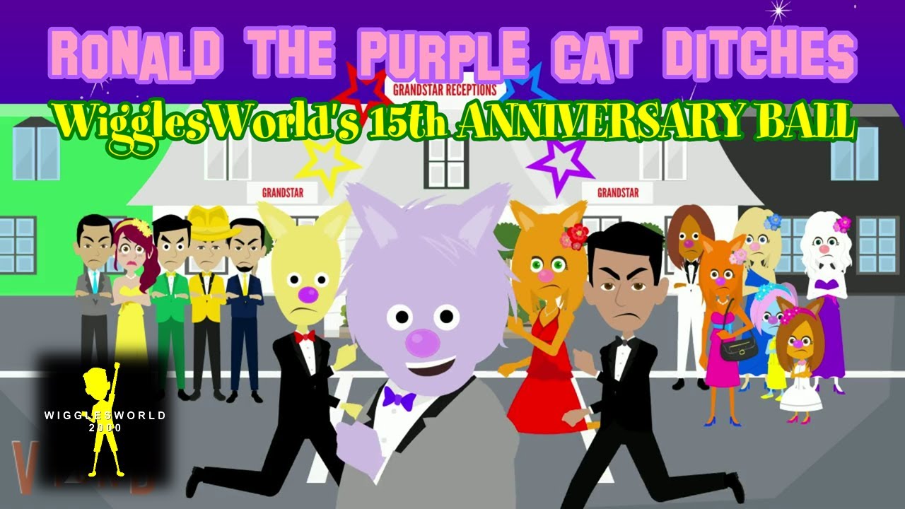 Ronald the Purple Cat Ditches WigglesWorld's 15th Anniversary Ball ...