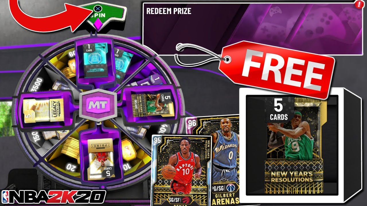 2K GAVE ME A *FREE* SPIN THE WHEEL & NEW YEAR RESOLUTION PACK! HIDDEN ...